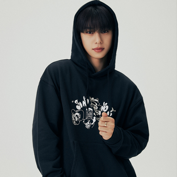 ktown4u.com : [AB6IX Gift] ab6ix character HOODIE [BLACK] [1]