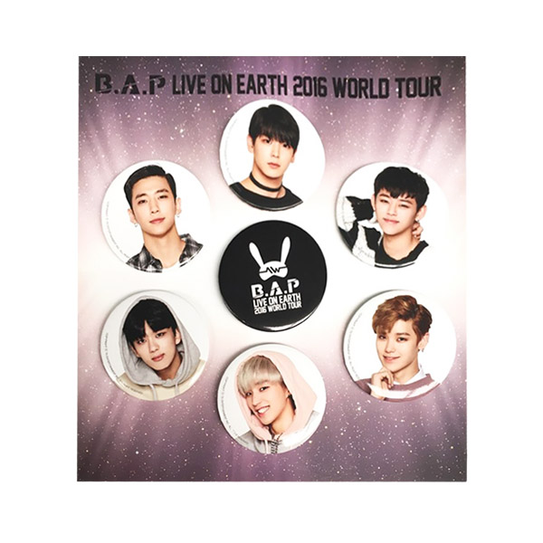 ktown4u.com : B.A.P - PIN BUTTON SET [B.A.P LIVE ON EARTH WORLD TOUR]