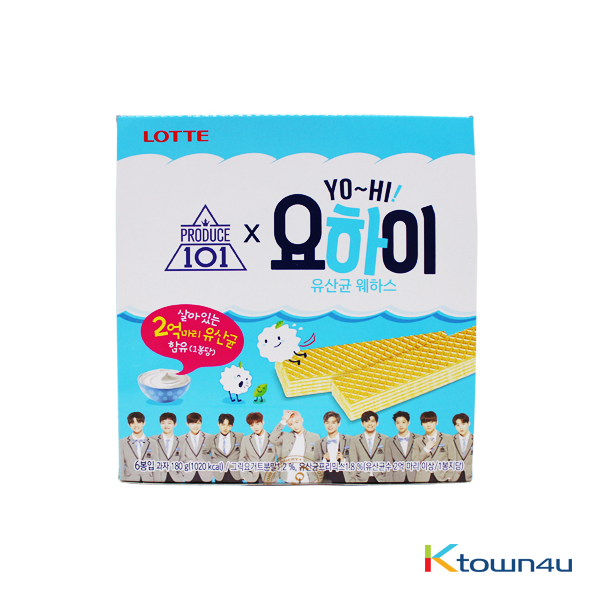 ktown4u.com : [Lotte] PRODUCE101 X YOHI Wafer 30g*6 (Member Random)