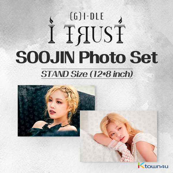 ktown4u.com : (G)I-DLE - (G)I-DLE X LIPSS [I TRUST JACKET BEHIND CUT] (Soojin) STAND size 2p 1set