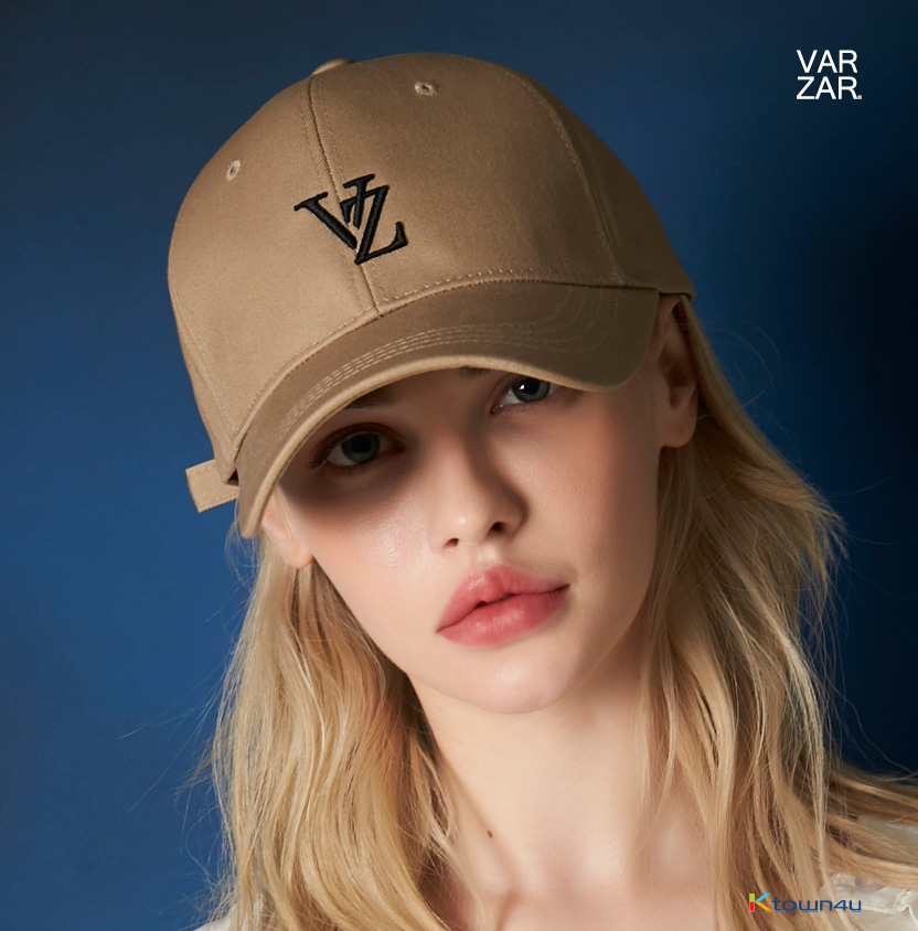 ktown4u.com : 라이브샘플용 [VARZAR] 3D Monogram logo over fit ball cap beige