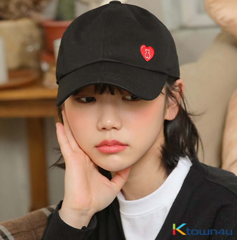 ktown4u.com : [AQO STUDIOSPACE] 21SS AQO HEART BALLCAP_BLACK
