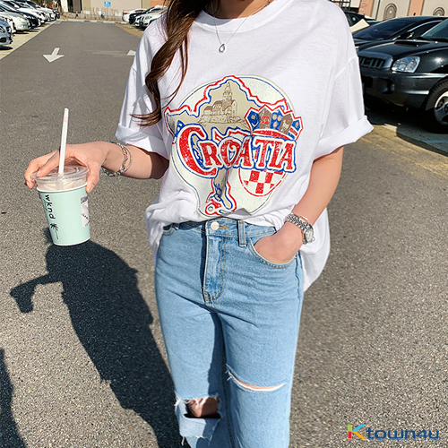 ktown4u.com : Cariden Printed T-Shirt [Ivory]