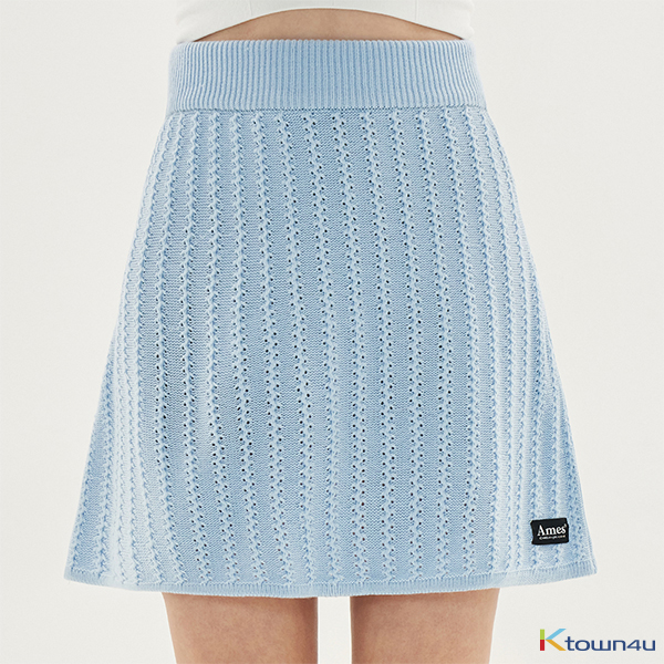 ktown4u.com : Twist A-Line Knit Skirt [SB]