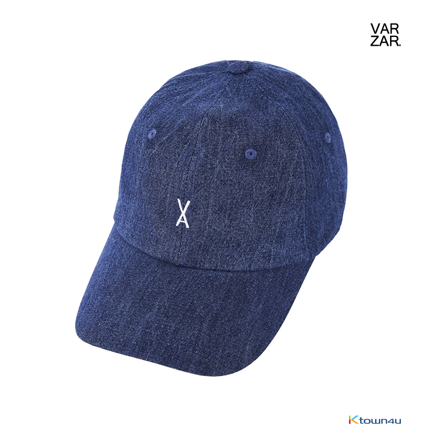 ktown4u.com : [VARZAR] Varzar Logo Over Fit Denim Ball Cap indigo