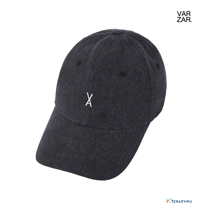 ktown4u.com : [VARZAR] Varzar Logo Over Fit Denim Ball Cap Black