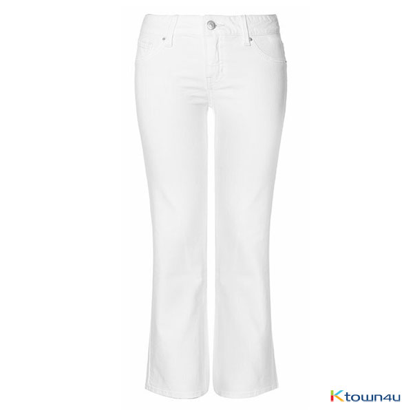 ktown4u.com : Women's White Slim bootcut Jeans_white