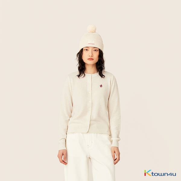 ktown4u.com : BASIC PATCH W KNIT CARDIGAN CREAM