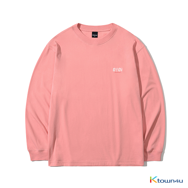 ktown4u.com : BASIC LOGO LONG SLEEVE T-SHIRTS PINK