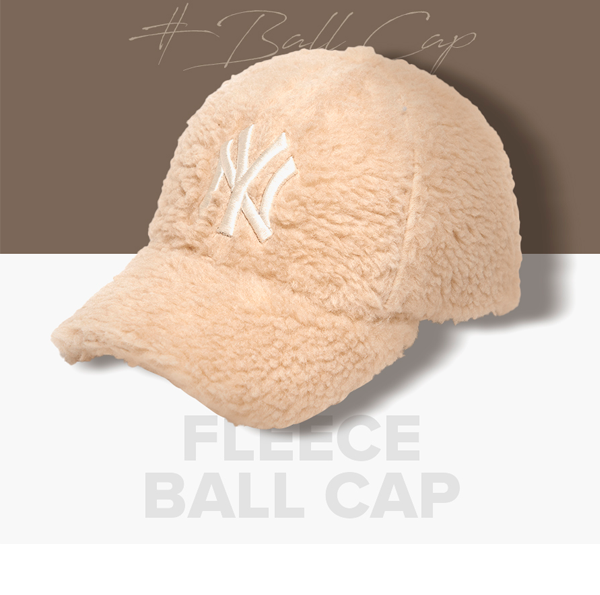ktown4u.com : FLEECE STRUCTURE BALL CAP NY (SAND)