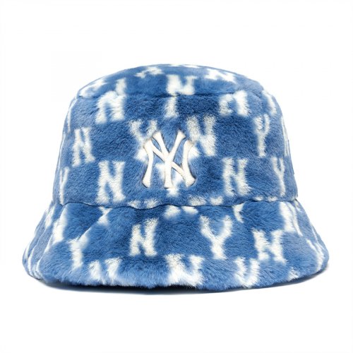ktown4u.com : MONOGRAM FLEECE BUCKET HAT NY [D.BLUE]
