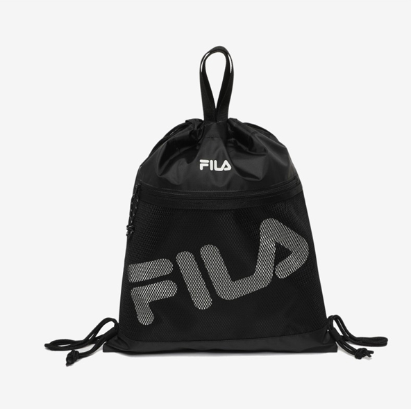 ktown4u.com : (22SS NEW SEMESTER) LINEAR LOGO MESH STRING BAG [2COLORS]