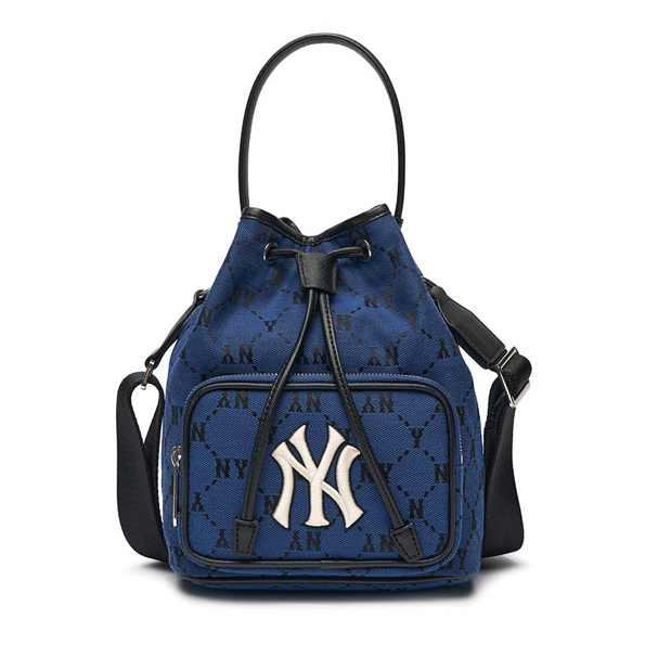 ktown4u.com : MONOGRAM DIAMOND JACQUARD BUCKET BAG NY [D.BLUE]
