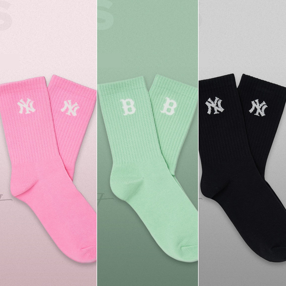 ktown4u.com : SMALL LOGO SET-UP SOCKS [3COLORS]