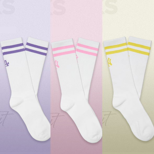 ktown4u.com : BASIC LONG SOCKS [3COLORS]