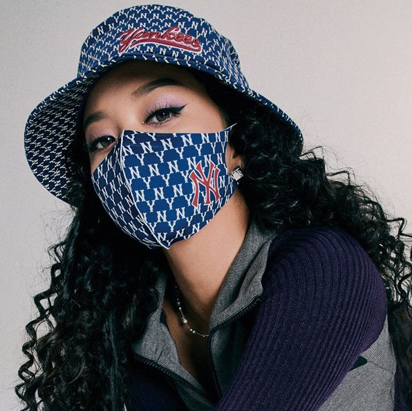 ktown4u.com : MONOGRAM MASK NY [NAVY]