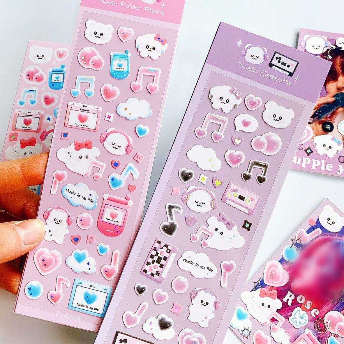ktown4u.com : music folder phone sticker