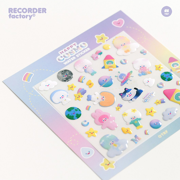ktown4u.com : TRF happy cosmo friends water sticker