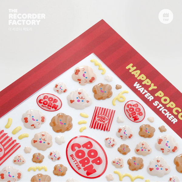 ktown4u.com : TRF happy popcorn water sticker