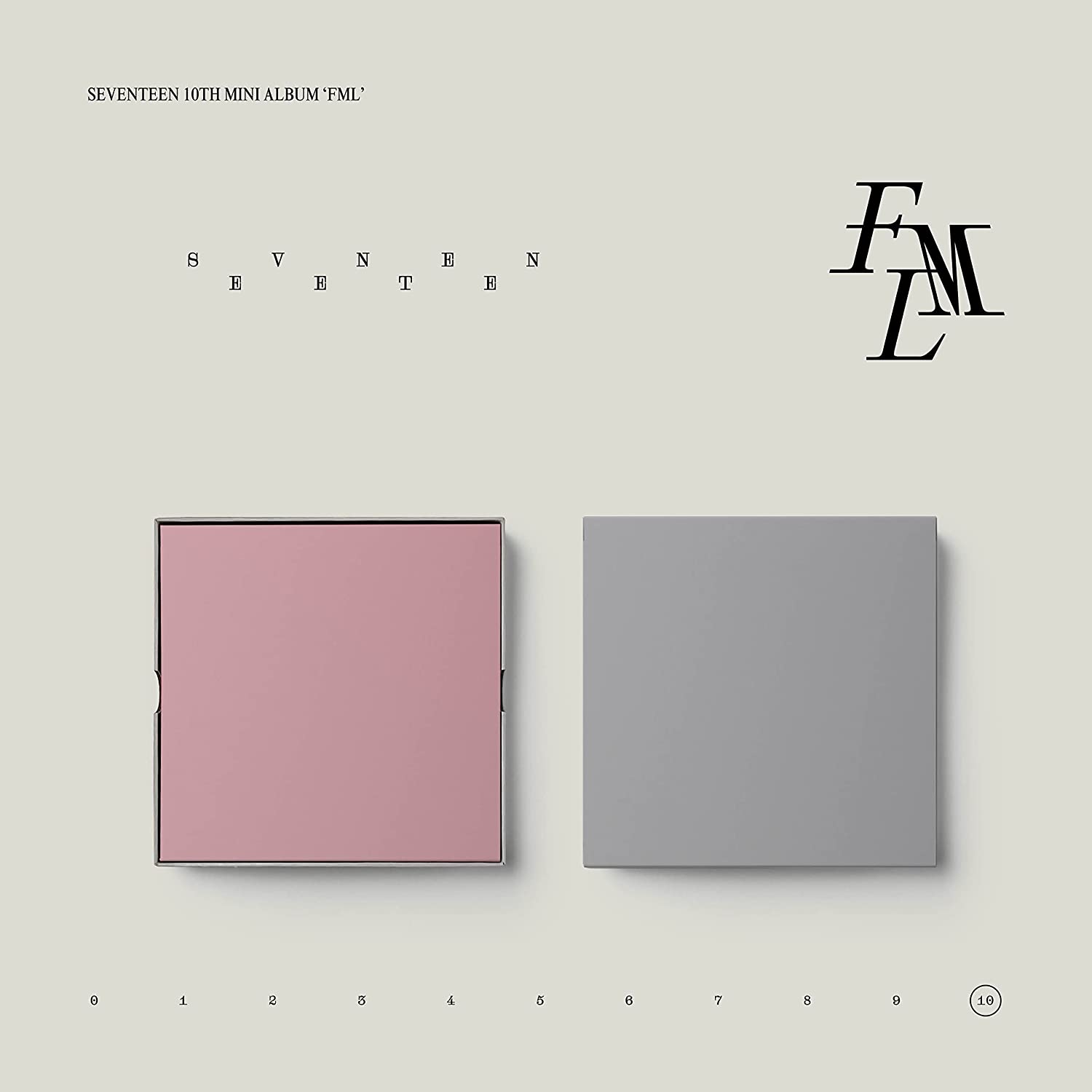 ktown4u.com : Seventeen - 10th Mini Album [FML] (Faded Mono Life Ver ...