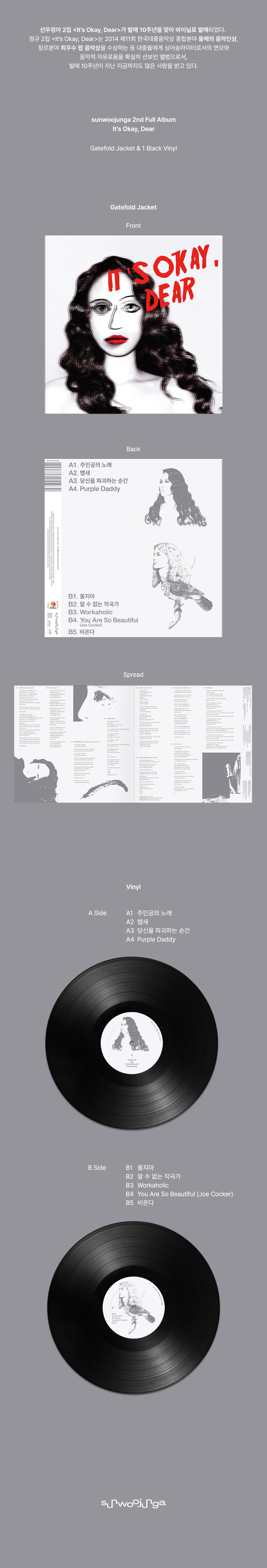 ktown4u.com : Sunwoojunga - 2nd Full Album [It’s Okay, Dear] (LP)
