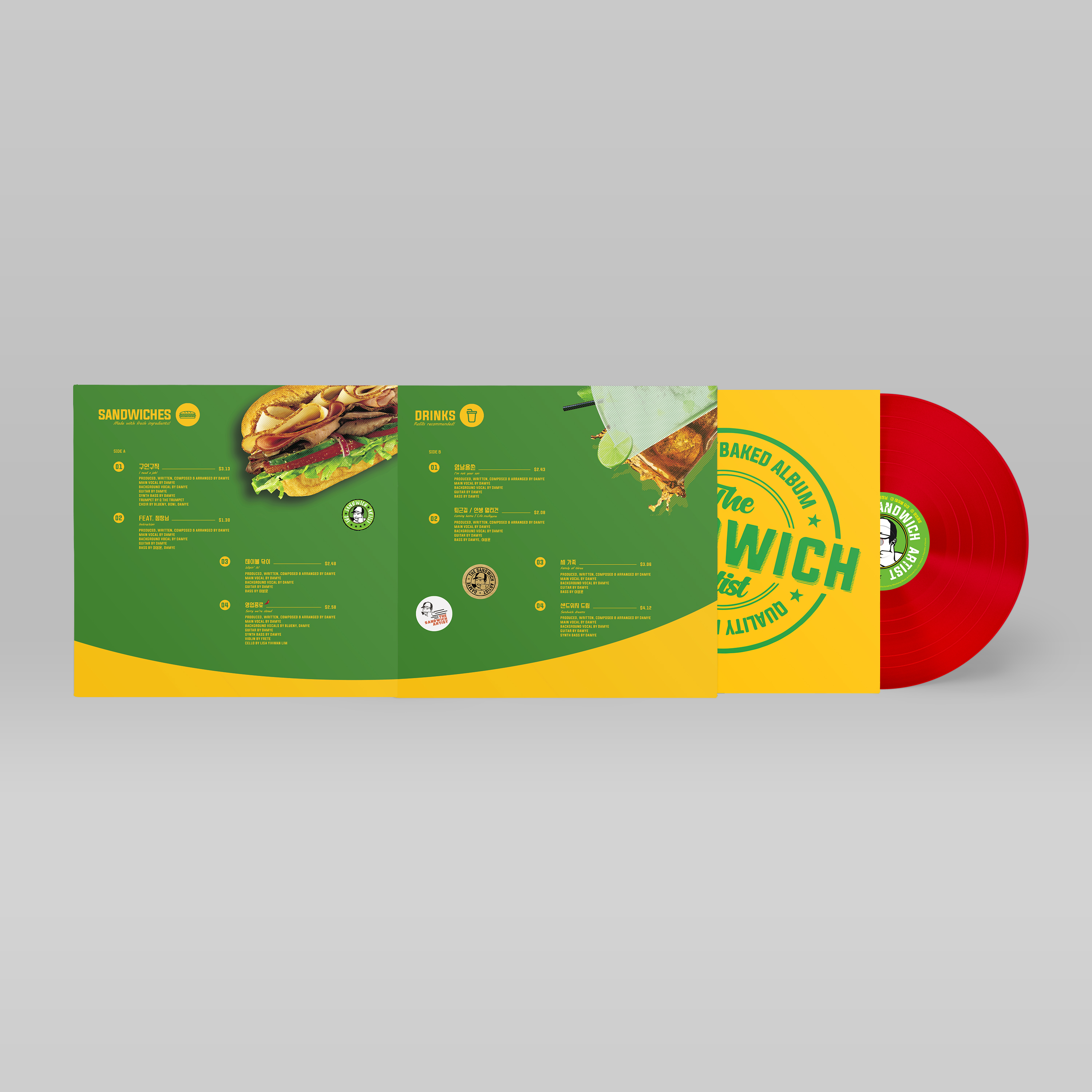 ktown4u.com : DAMYE - LP Album [The Sandwich Artist]